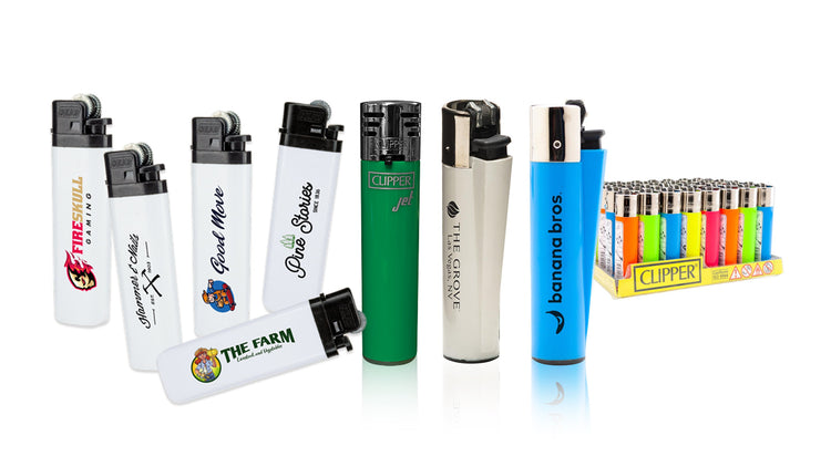 Custom Bic & Clipper Lighters Printed With Your Logo – RYOP – Roll Your ...