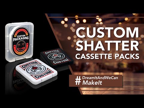 Shatter Packaging | Custom Cassette Packs – ROLL YOUR OWN PAPERS.COM